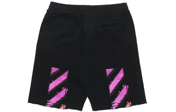 Off-White Diag Stripe Sweat Shorts