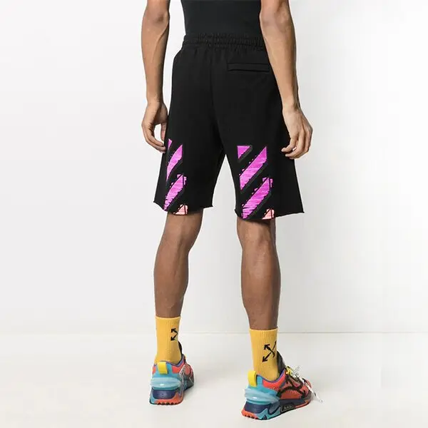 Off-White Diag Stripe Sweat Shorts