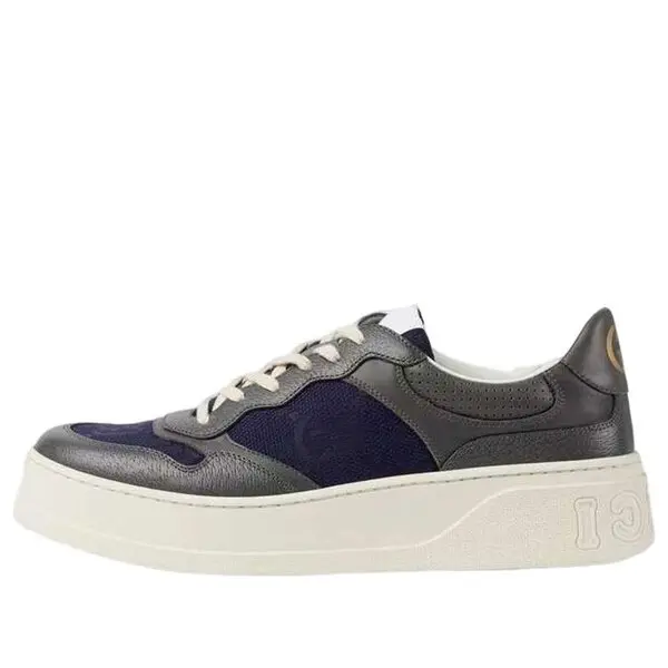 Gucci Interlocking G Lace-up Sneakers - Grey/blue