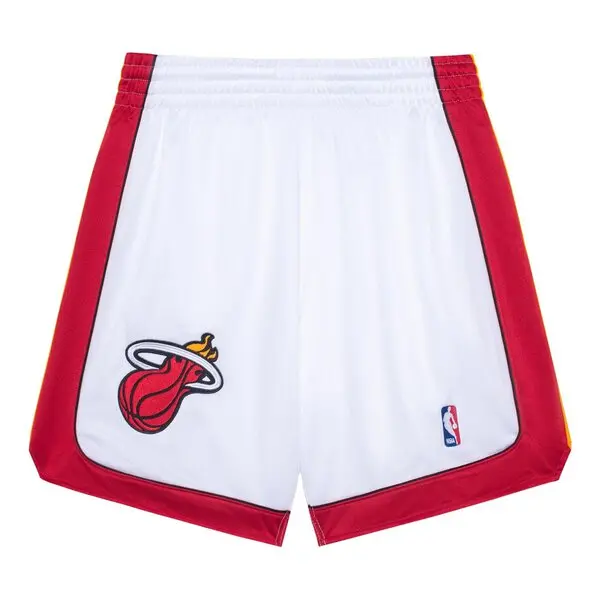 Mitchell & Ness X Nba Miami Heat 2005-06 Basketball Shorts - White/red