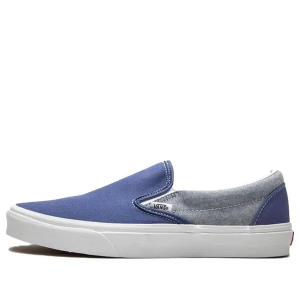 VANS Slip-on Chambray Sneakers - Blue/grey