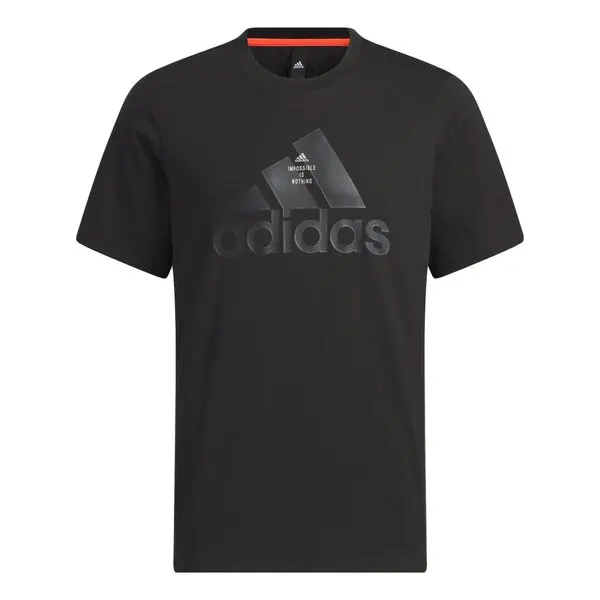 Adidas Tech Logo T-shirts - Black