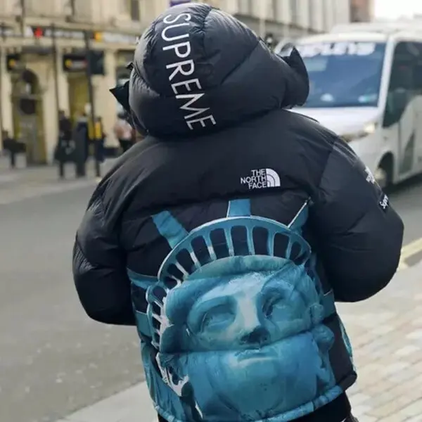 Supreme X The North Face Statue Of Liberty Mountain Jacket - Black/blue