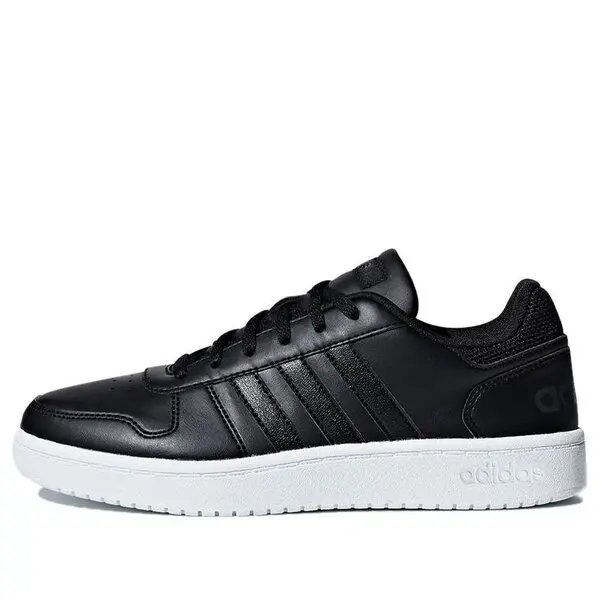 Adidas Hoops 2.0 Lace-up Sneakers - Black