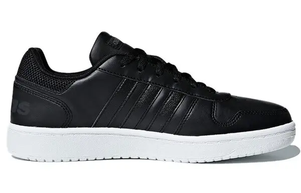 Adidas Hoops 2.0 Lace-up Sneakers - Black