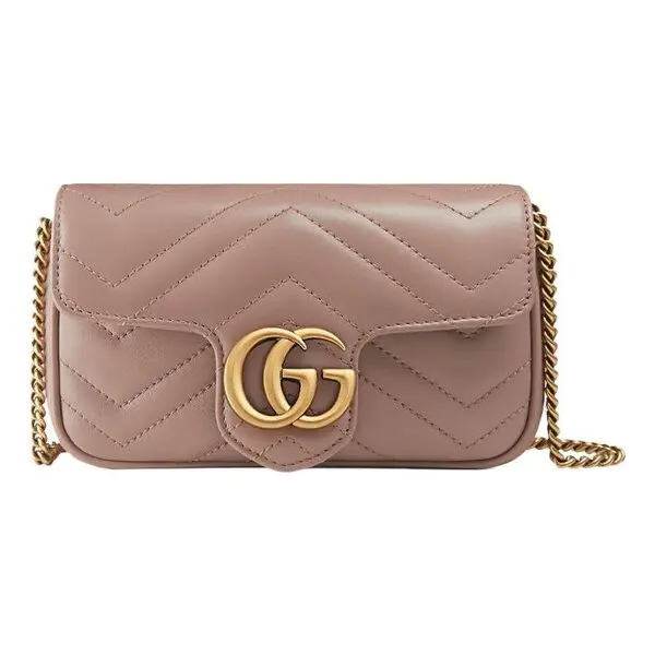 Gucci Quilted Leather Single-shoulder Bag - Beige