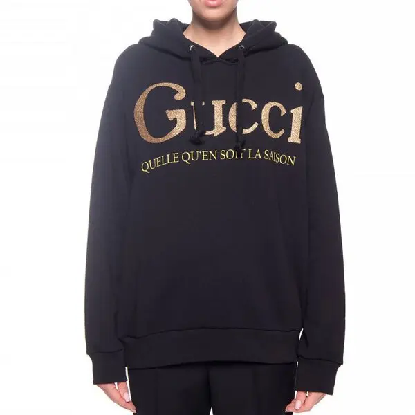Gucci Logo Hoodie - Black
