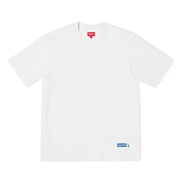 Supreme Ss19 Athletic Label Tee Sports Short Sleeve Gray - Grey