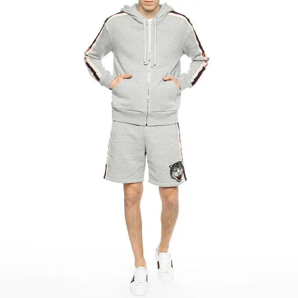 Gucci Ss21 Tiger Head Cotton Shorts