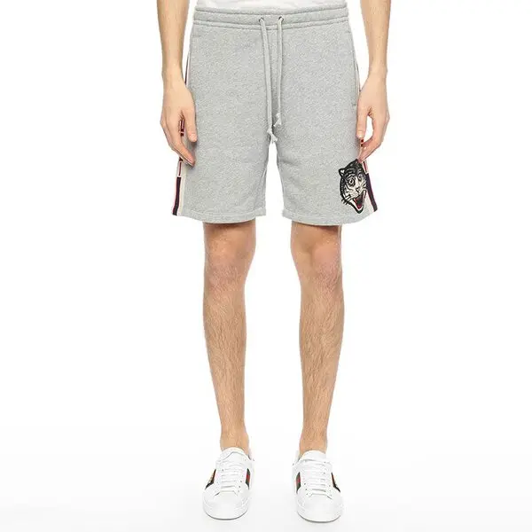 Gucci Ss21 Tiger Head Cotton Shorts
