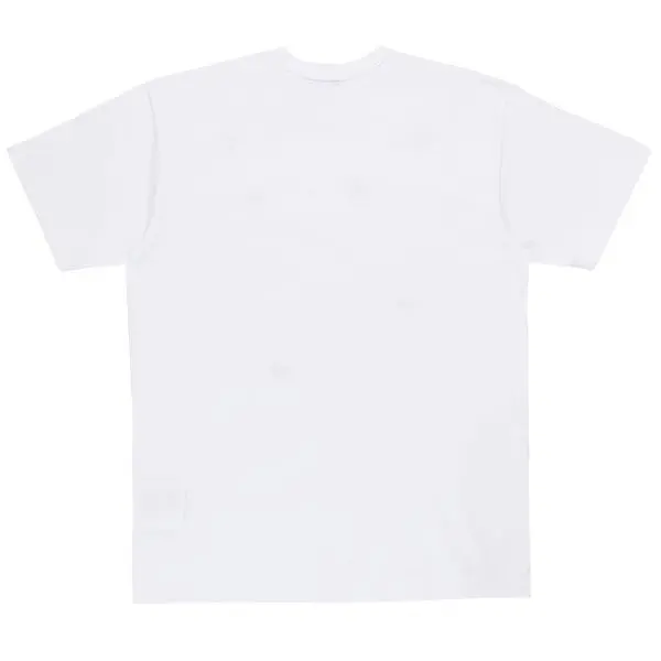 Play Comme Des Garcon Ss25 Logo Print T-shirt 'white Red