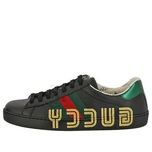 Gucci New Ace 'guccy' Sneakers - Black