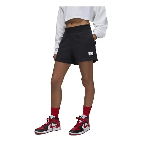 JORDAN Air Flight Fleece Colour-block Shorts