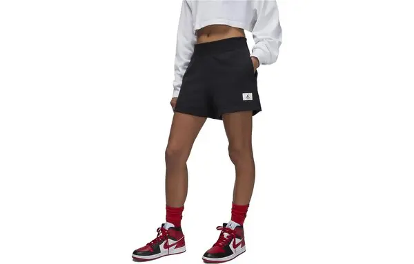 JORDAN Air Flight Fleece Colour-block Shorts
