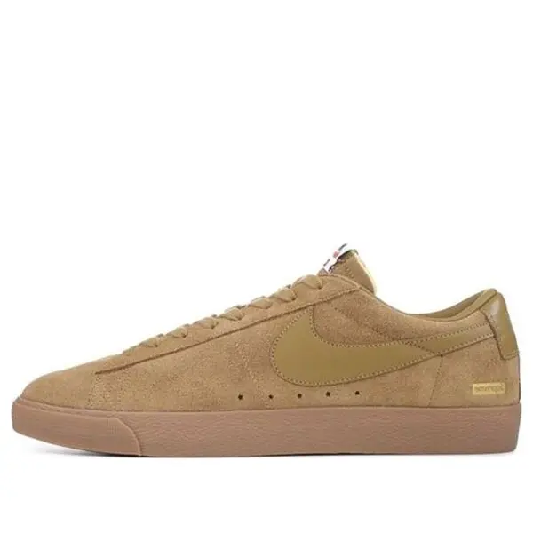 Nike Supreme X Blazer Low Gt 'golden Beige - Creamyellow/creamyellow/brown