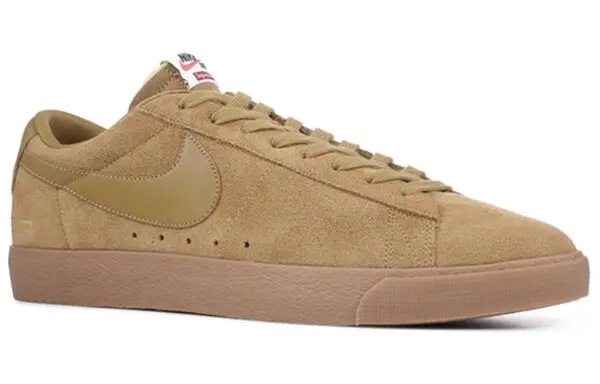 Nike Supreme X Blazer Low Gt 'golden Beige - Creamyellow/creamyellow/brown