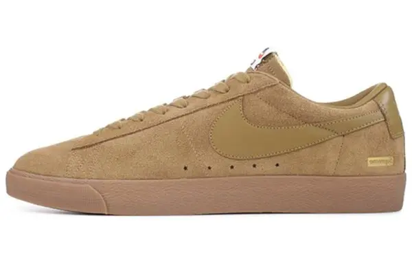 Nike Supreme X Blazer Low Gt 'golden Beige - Creamyellow/creamyellow/brown