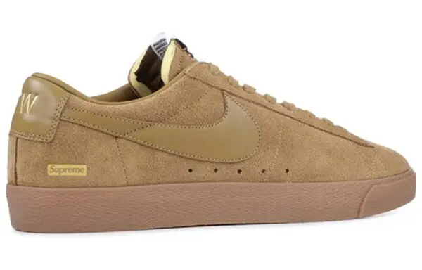 Nike Supreme X Blazer Low Gt 'golden Beige - Creamyellow/creamyellow/brown