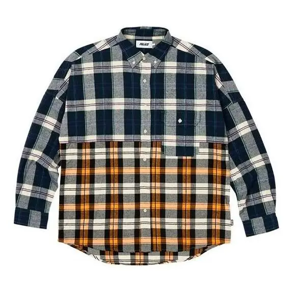 PALACE Checkmate Drop Shoulder Shirt - Navy