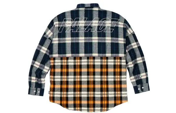 PALACE Checkmate Drop Shoulder Shirt - Navy