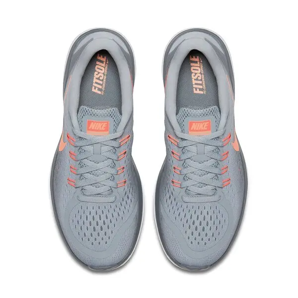 Nike Flex 2017 Rn Athletic Sneakers - Wolf Grey/sunset Glow