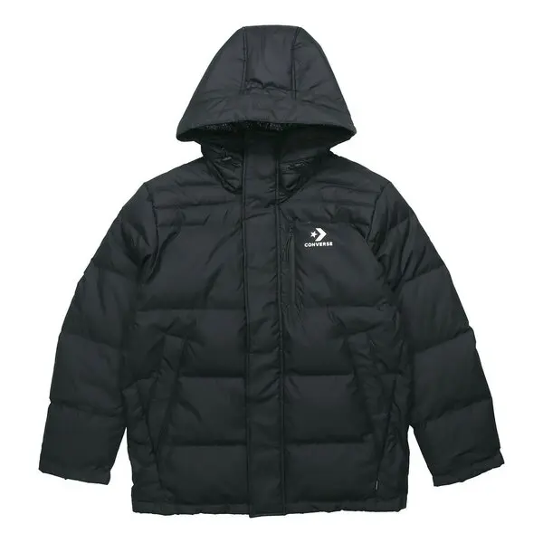 CONVERSE Down Feather Puffer Jacket - Black