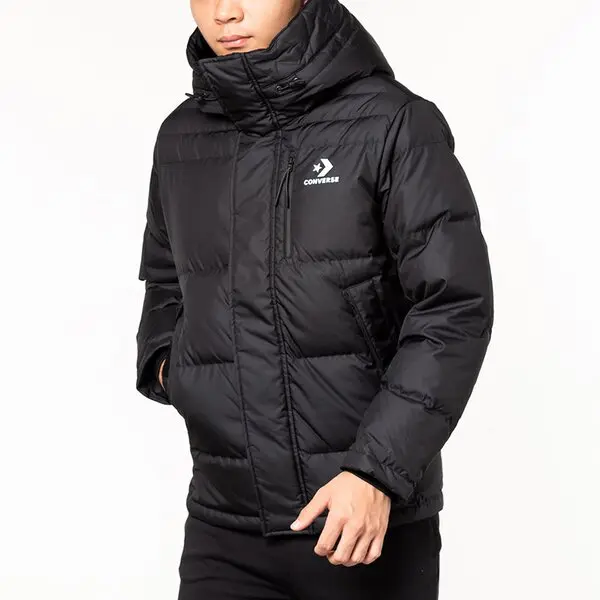 CONVERSE Down Feather Puffer Jacket - Black