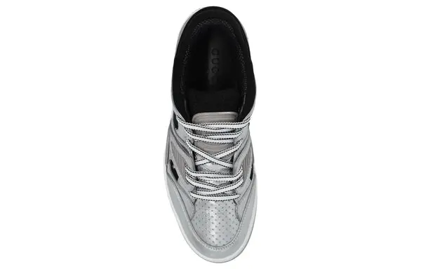 Gucci Basket Sneakers - Silver Black