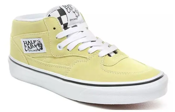 VANS Suede Half Cab Mid Top Sneakers - Light Yellow