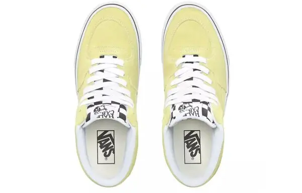 VANS Suede Half Cab Mid Top Sneakers - Light Yellow
