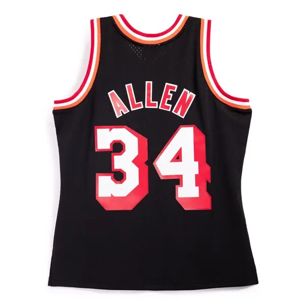 Mitchell & Ness Nba Swingman Miami Heat Ray Allen 2013-14 Basketball Jersey - Black/red