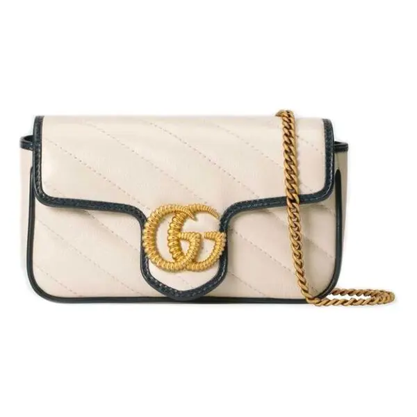 Gucci Marmont Series Mini Shoulder Bag - White
