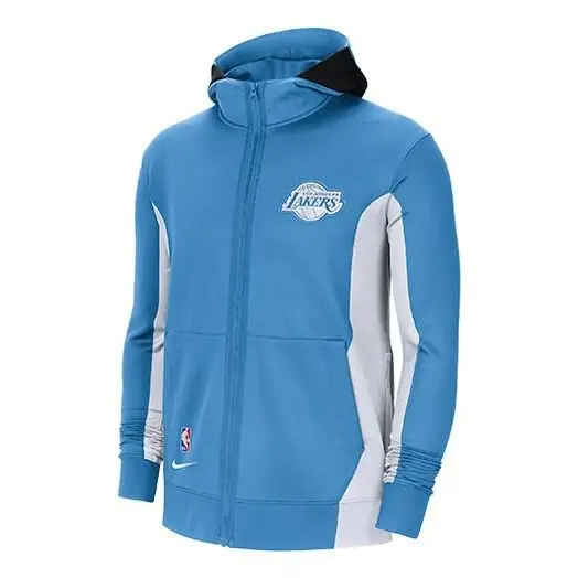 Nike Therma Flex Los Angeles Lakers Full-zip Hoodie - Blue