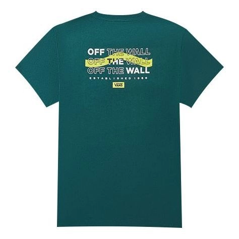 VANS Alphabet Printing Casual Short Sleeve Couple Style