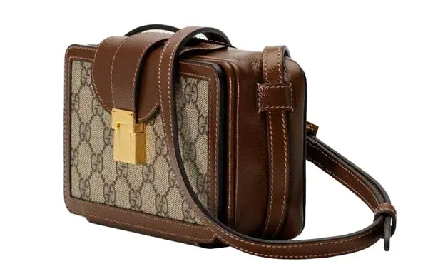 Gucci Monogram Shoulder Bag - Cream