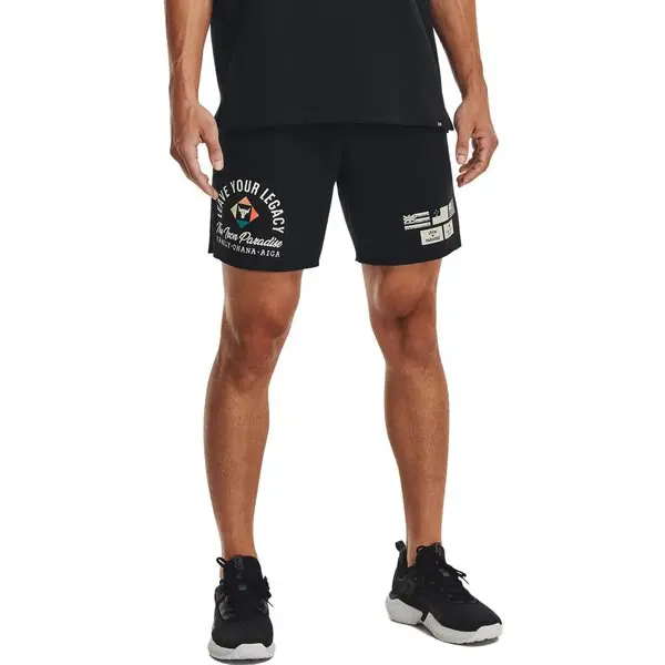 Under Armour Project Rock Heavyweight Terry Shorts - Black