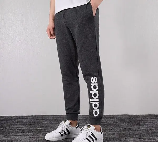 Adidas Neo M Trackpants Logo Printing Bundle Feet Sports Pants - Gray