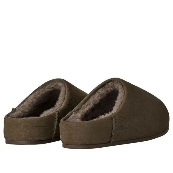 UGG Elea Embossed Slip-on Slipper - Dense Smoke