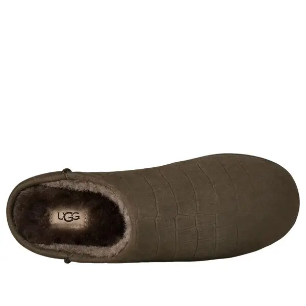 UGG Elea Embossed Slip-on Slipper - Dense Smoke