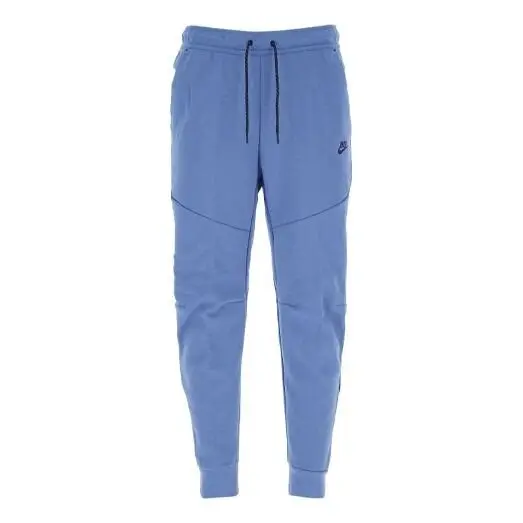 Nike Nsw Tch Flc Jggr Solid Color Logo Bundle Feet Sports Pants/trousers/joggers - Blue