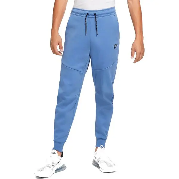 Nike Nsw Tch Flc Jggr Solid Color Logo Bundle Feet Sports Pants/trousers/joggers - Blue