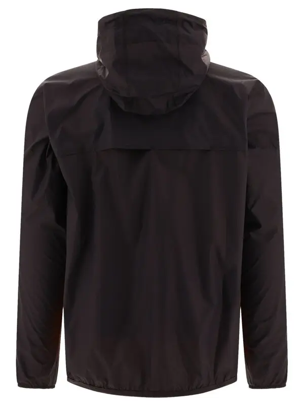 Play Comme Des Garcon Fw25 K-way Hoodie Full Zip 'orange Black