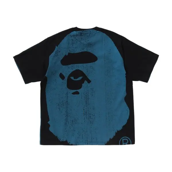 A BATHING APE Water Print College Relaxed Fit T-shirt - Black