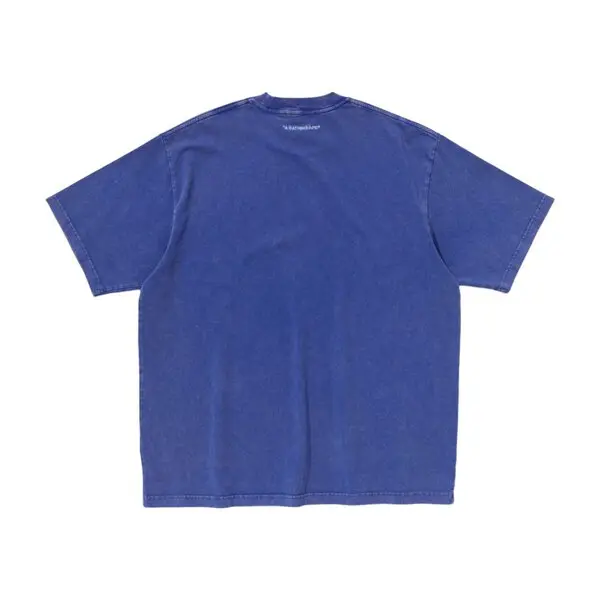 A BATHING APE Garment Dye Spray Print College Relaxed Fit T-shirt - Blue