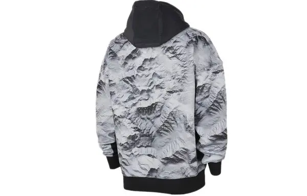 JORDAN Alphabet Printing Half Zipper Colorblock Casual