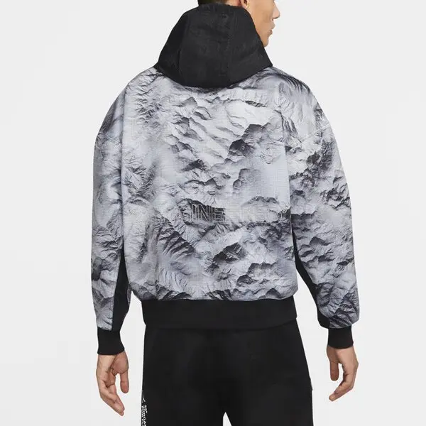 JORDAN Alphabet Printing Half Zipper Colorblock Casual