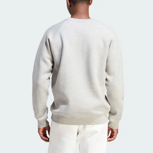 Adidas Trefoil Essentials Crewneck Sweatshirt - Medium Grey Heather