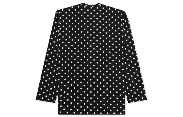 Play Comme Des Garcon Polka Dot Long Sleeves Tee White