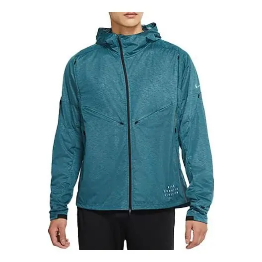 Nike Pinnacle Run Division Hooded Sports Running Jacket - Green