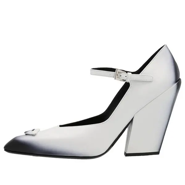 Prada Brushed Leather Mary Jane Pumps
